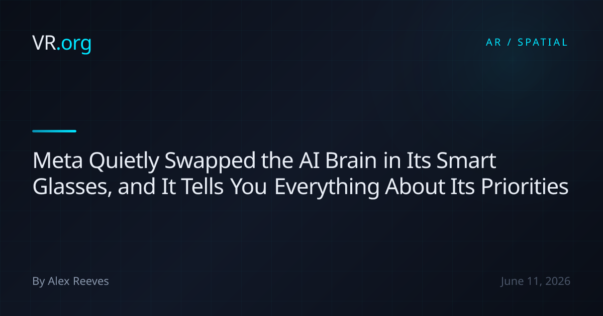 Meta Quietly Swapped the AI Brain in Its Smart Glasses, and It Tells ...